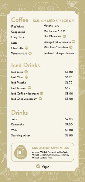 Menu - Let Them Eat - Retail