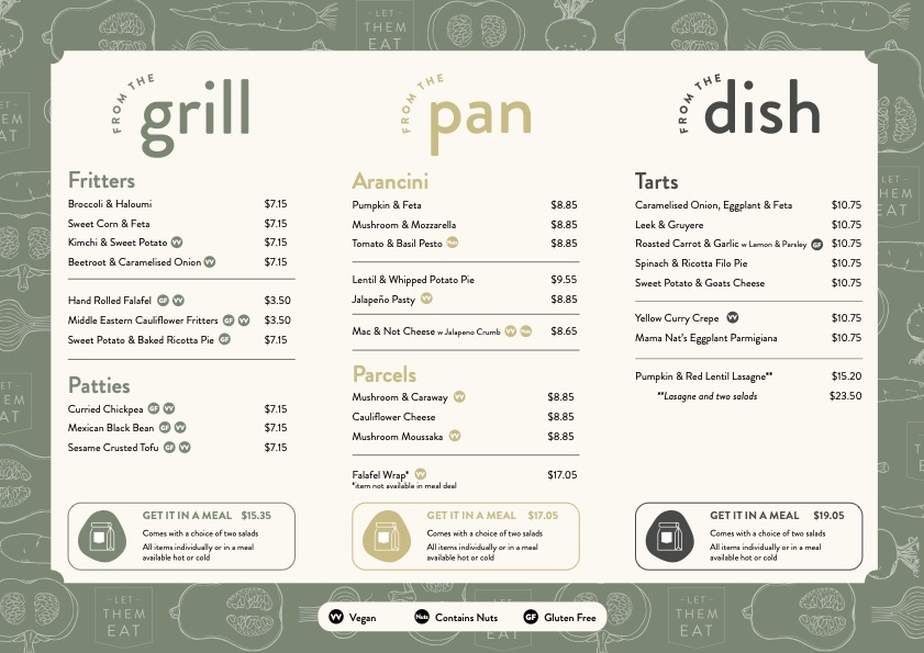 Menu - Let Them Eat - Retail